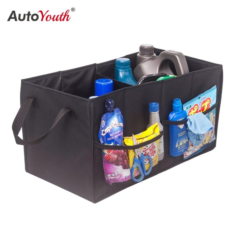 AUTOYOUTH Car Trunk Storage Box Large Collapsible Organizer ...